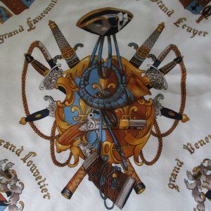 Francois Guerin | Accessories | Medieval Shields Vintage Scarf | Poshmark